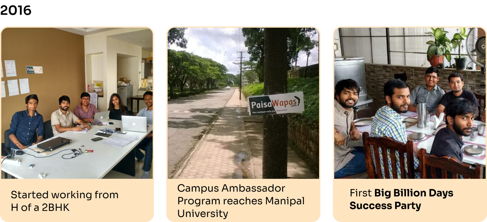 PaisaWapas - 2016 Celebrationg Moments