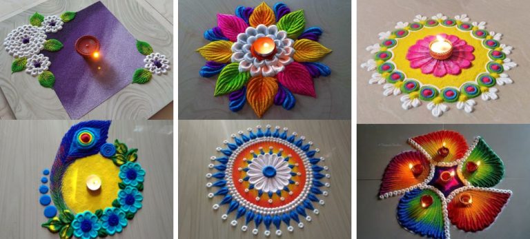 20 Rangoli Designs For Diwali | Latest Rangoli images + Videos