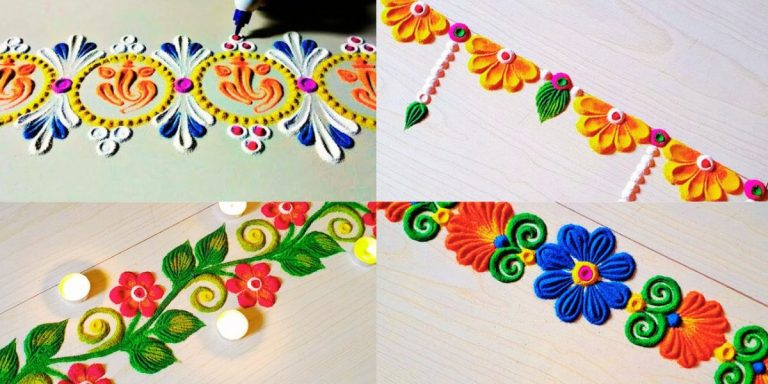 Best Border Rangoli Designs in 2026 | Latest Designs With Photos