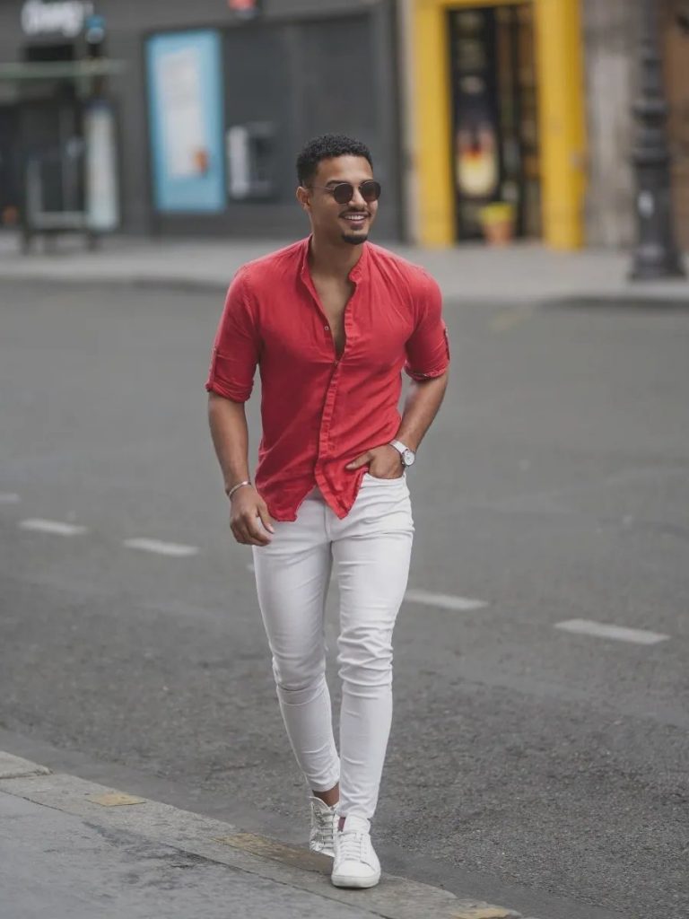 Top 10 Red Shirt Combination Ideas For Men with Photos 2025