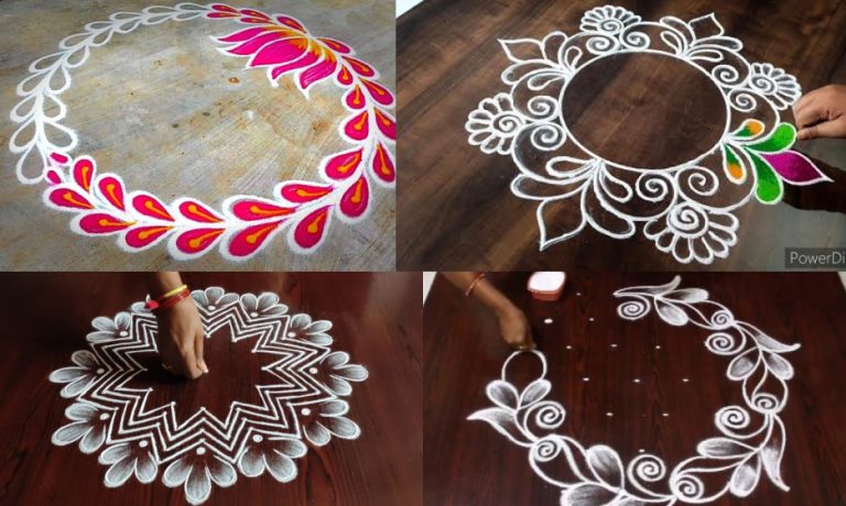 13+ Easy New Year Rangoli Designs | Latest Patterns & Images